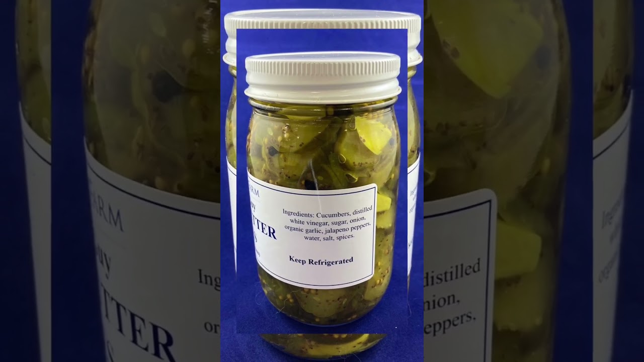 Bread & Butter Pickles are back in stock! 🥒 #pickle #breadandbutter #grandma