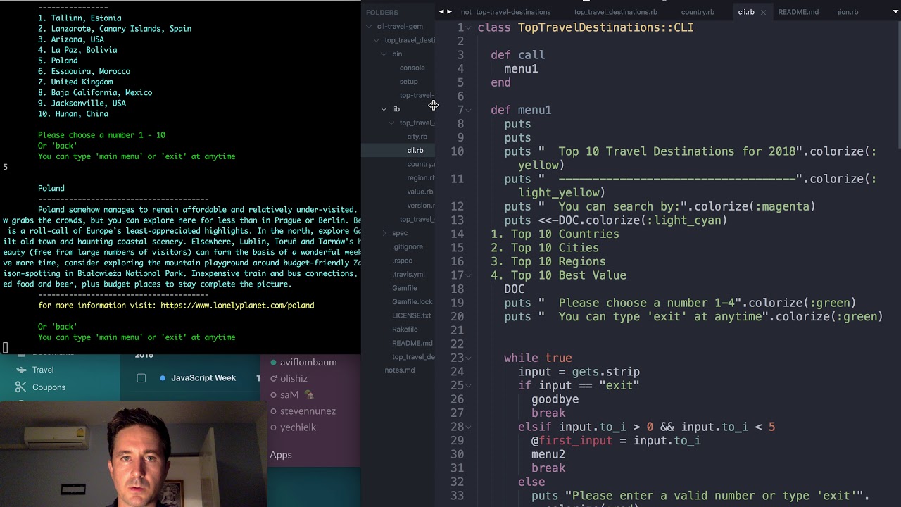 ruby cli gem walkthrough