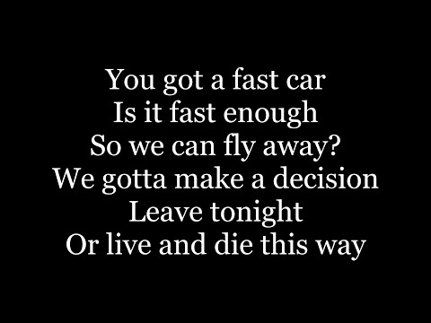 Tracy Chapman - Fast Car ( lyrics )