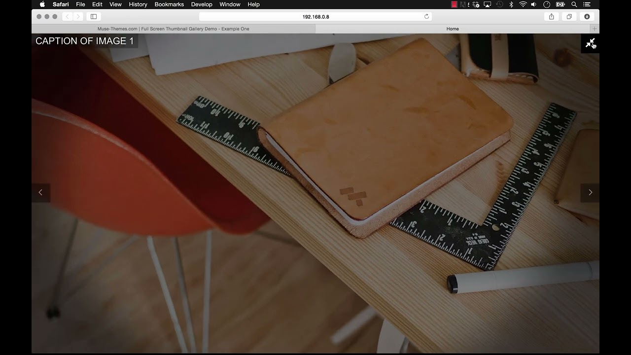 Fullscreen Thumbnail Gallery | Tutorial by MuseThemes.com