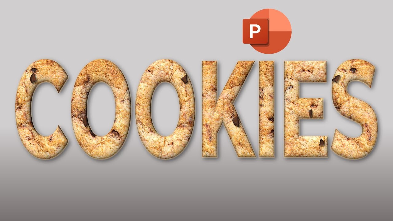 Best Cookie Text Effect Tutorial for PowerPoint on the Internet