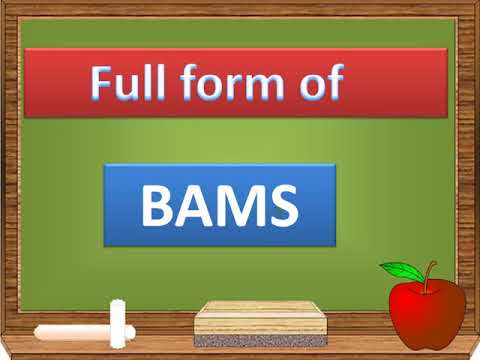 Full form of BAMS