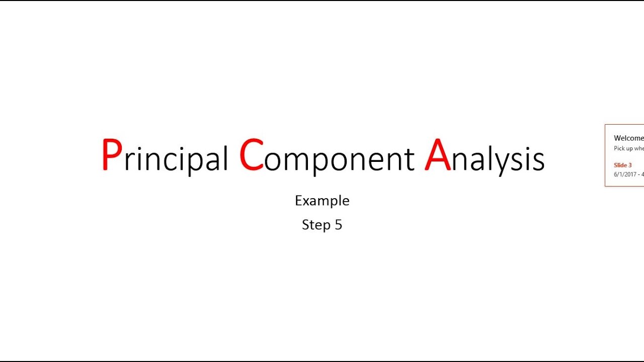 PCA: example - Step 5