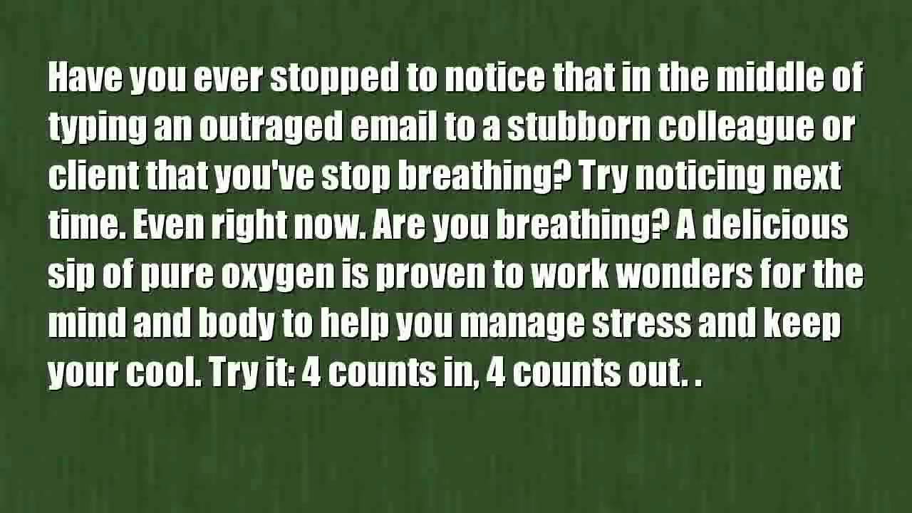 Stress Management Techniques At Work
