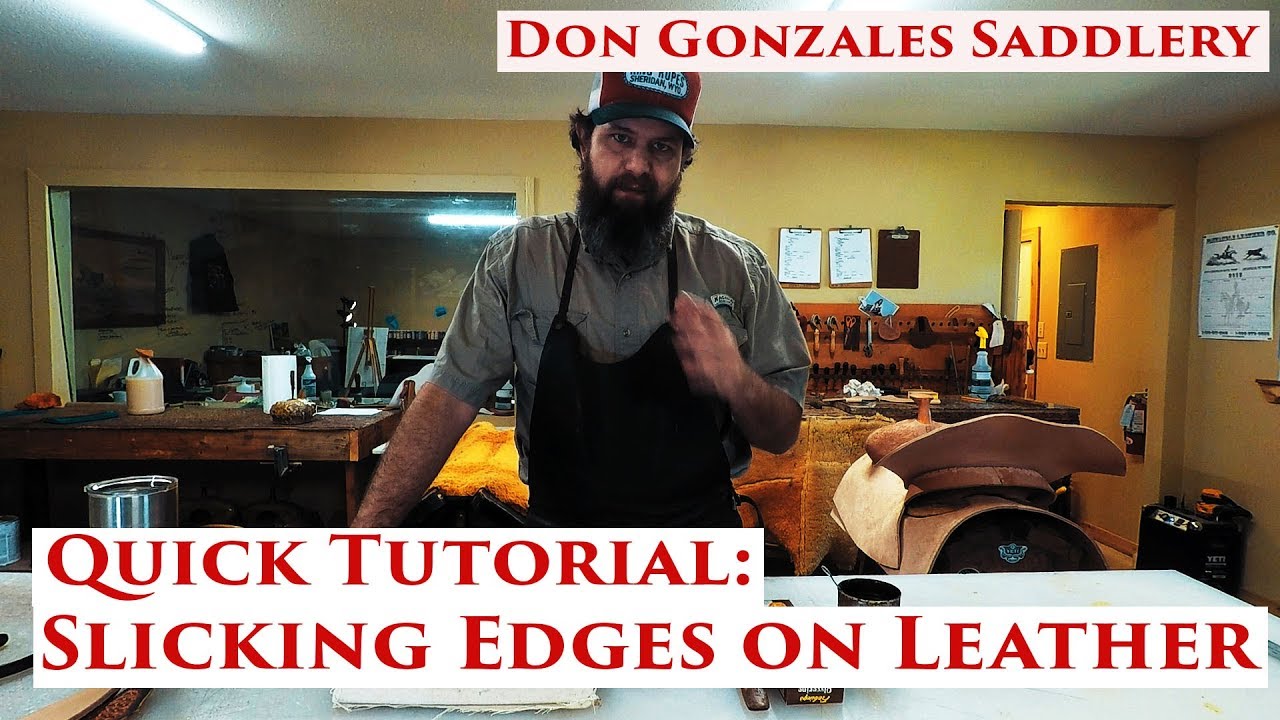Quick Tutorial:  Slicking Edges on Leather