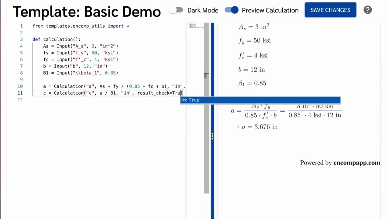Demo - Using Calculated Variables