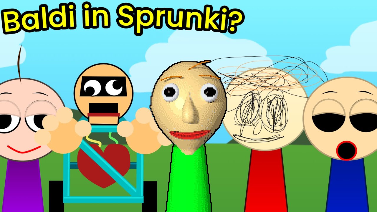 Sprunki, but Baldi is actually there??