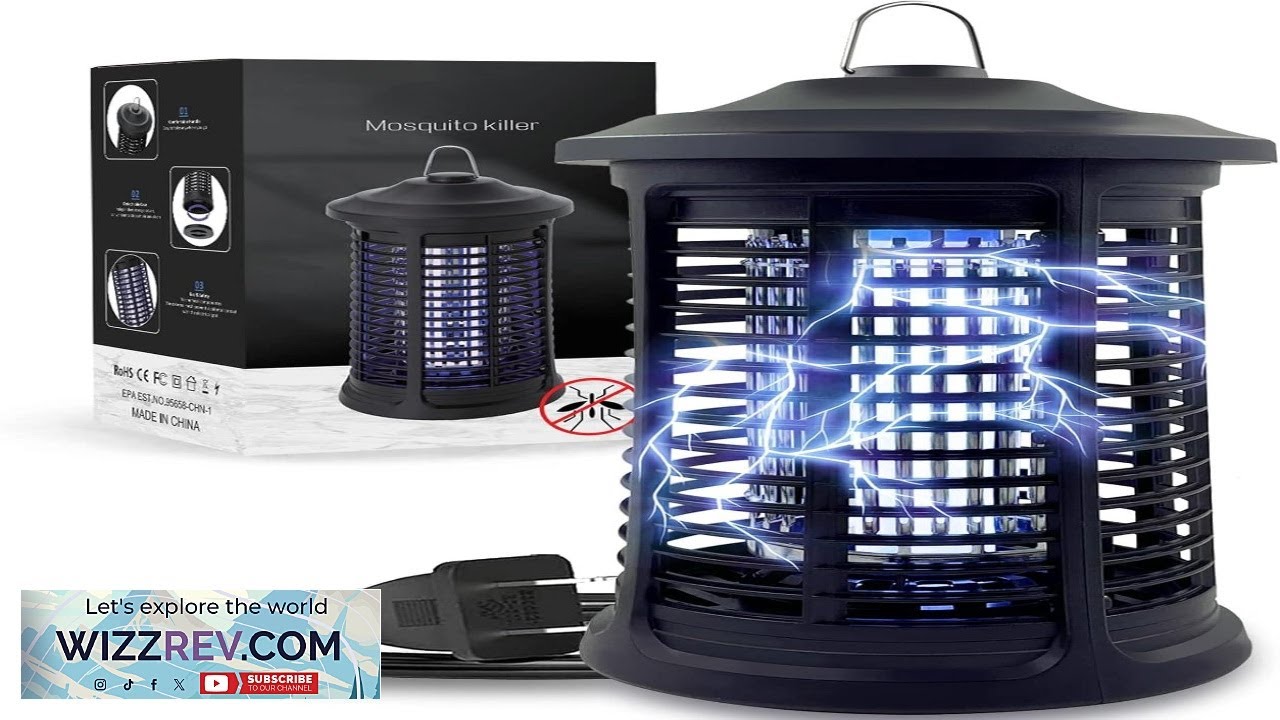 Electric Bug Zapper Indoor/Outdoor 4200V High Powered Mosquito Zappers Killer Waterproof Review