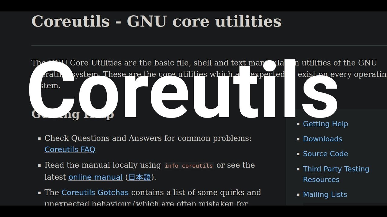 Let's read the GNU Coreutils source code
