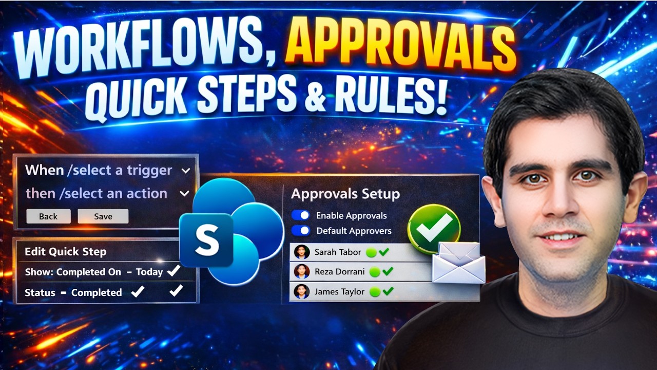 SharePoint Just Got WAY Better: Workflows, Approvals, Quick Steps & Rules Explained