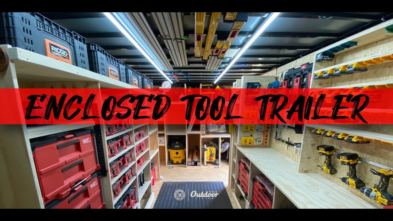 Enclosed Tool Trailer Tour | 8.5x16 Custom Built for Deck Building & Outdoor Projects