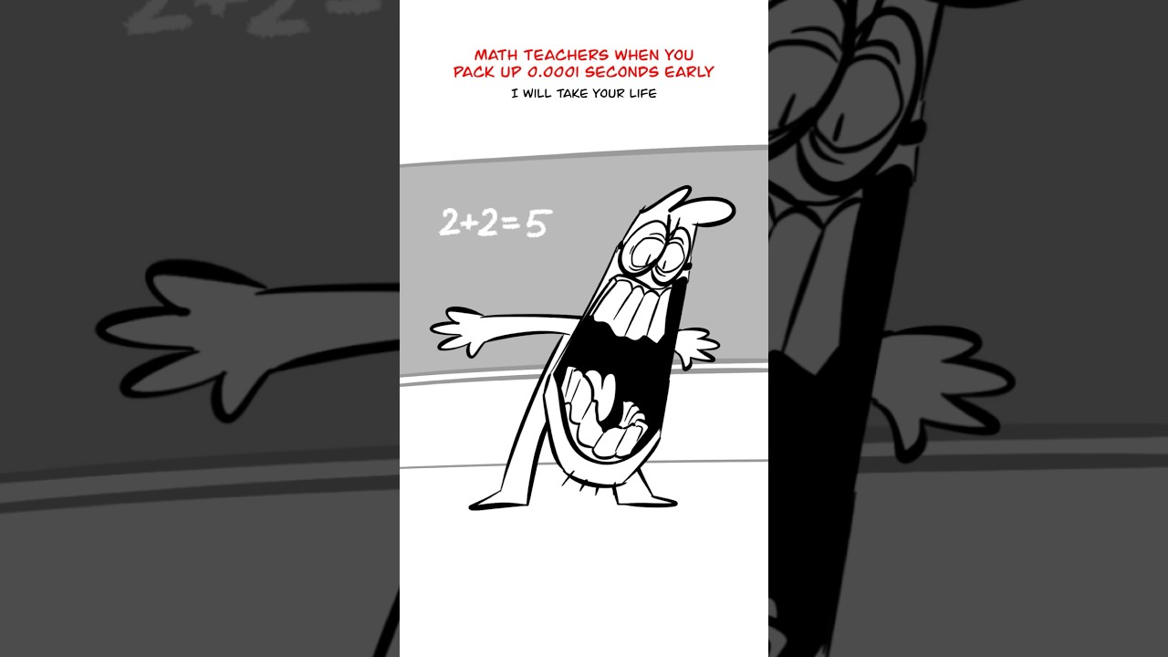 Math Teacher Be Like 😤 (Animation Meme) #shorts