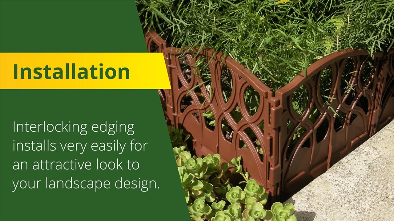 How to Install Interlocking Edging (Decorative Scroll) - Valley View Industries