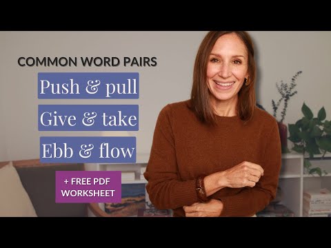 12 English Word Pairs You Should Know | Irreversible Word Pairs