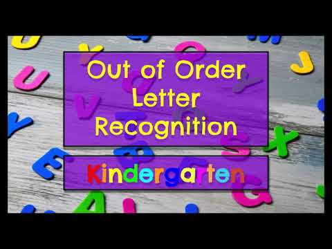 Out of Order Alphabet - Letter Recognition