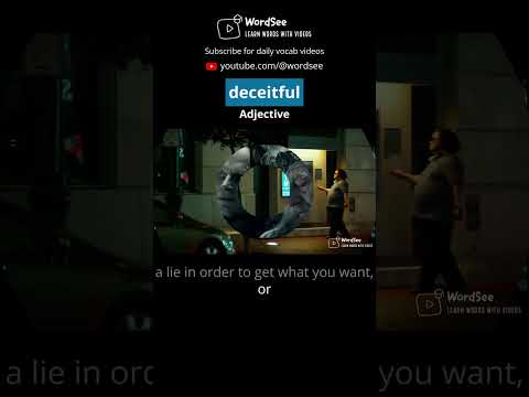 Learn the word deceitful in one minute - Improve your English vocabulary with real world examples.