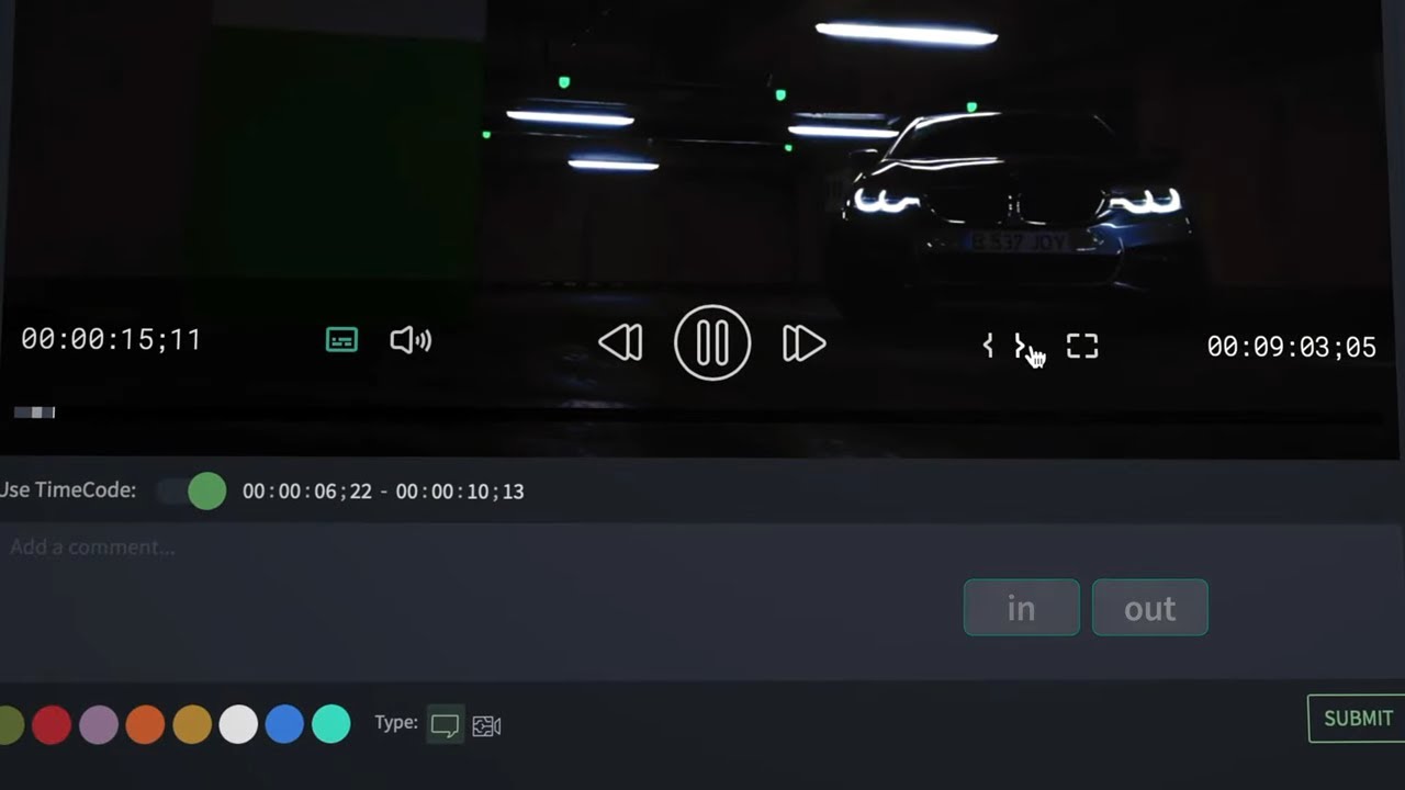 iconik | Mark In/Out Player Buttons in iconik