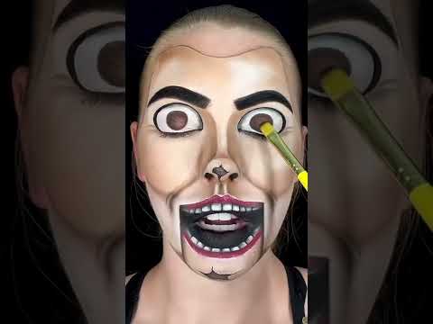 Slappy the dummy makeup transformation 👺