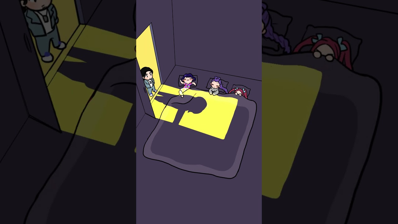 Which one is not sleeping? Kpop Demon Hunters