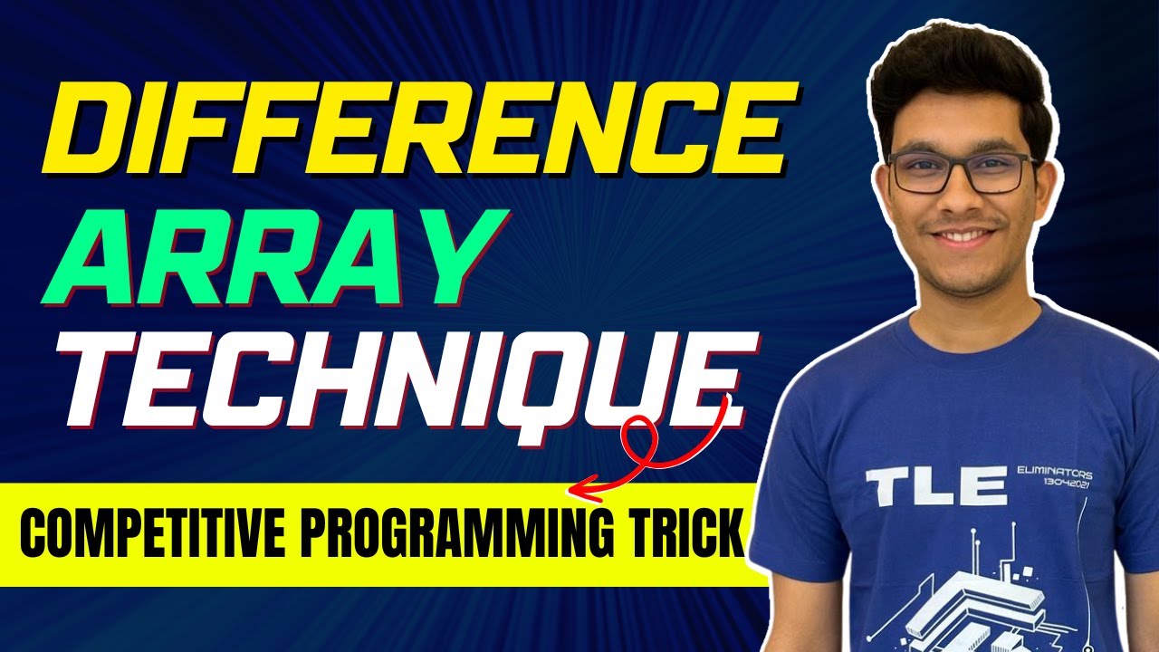 Difference Array Technique | Tutorial | Range Updates | Competitive Programming Tricks Part 1