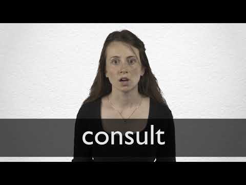 CONSULT definition and meaning | Collins English Dictionary