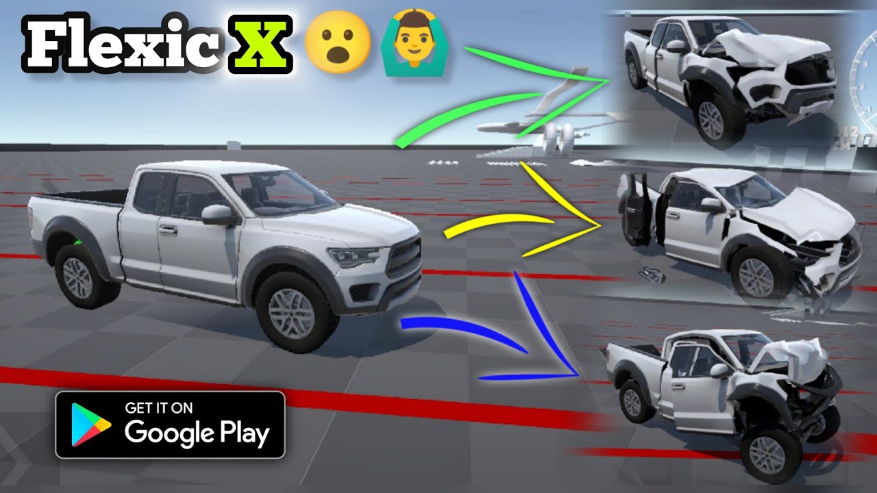FlexicX: Car Crash Simulator - First Look GamePlay (Best BeamNG Softbody Game on Play Store??)