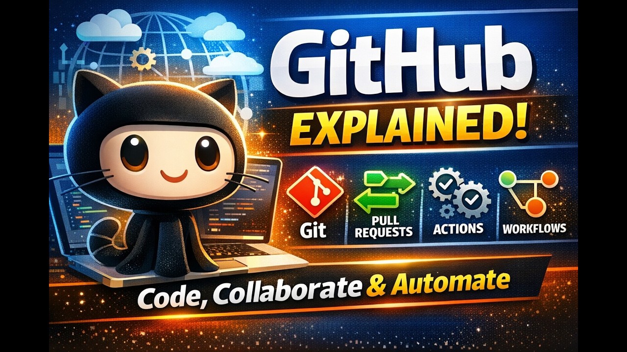 GitHub Explained: Your Code’s Home & Collaboration Hub | Git, Pull Requests, Actions & Workflows
