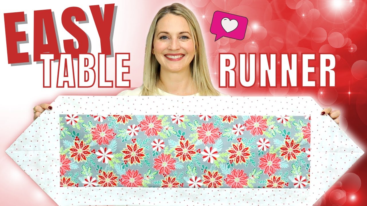 Easy 10 Minute Table Runner Tutorial for Beginners