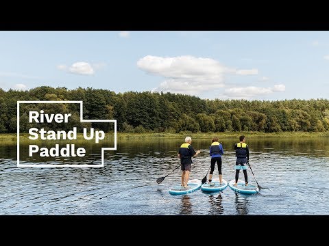 Stand up paddle in a river - Birštonas SUP