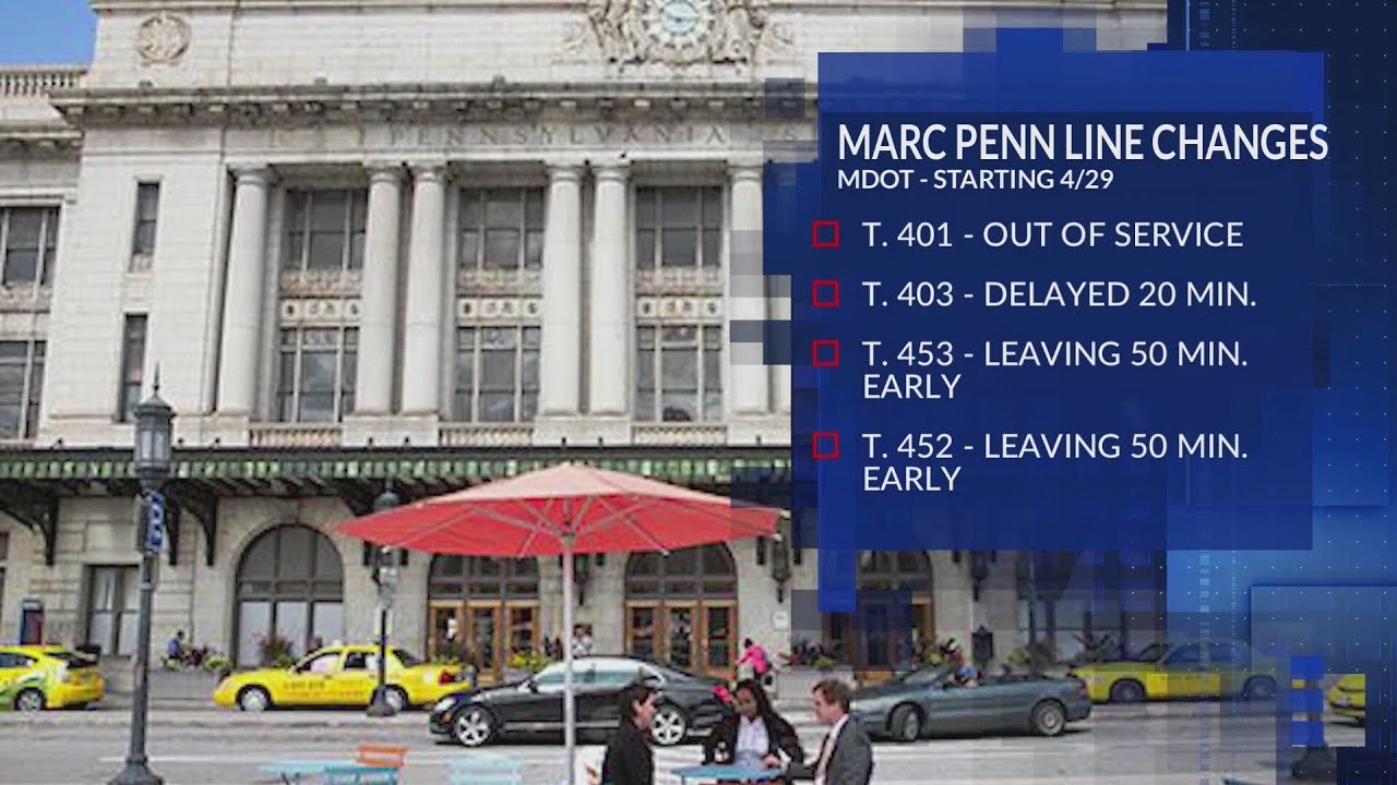 ‘Significant’ MARC Penn Line schedule changes to begin