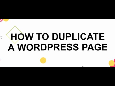 How to Duplicate a WordPress Page