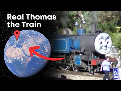 Real Thomas the Train 🚂 on Google Earth and Google Maps 🌎