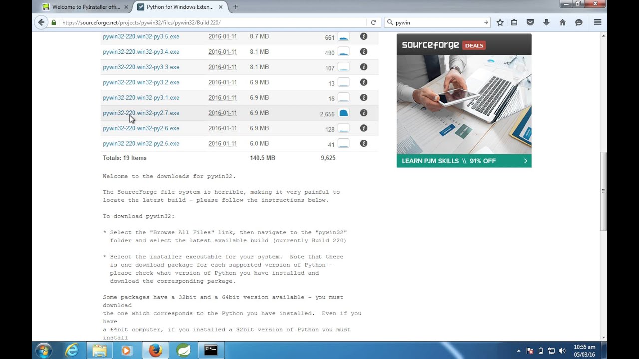 convert a python script to exe in windows