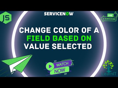 Make Choice Field color change based on category values | Client Scripts | ServiceNow