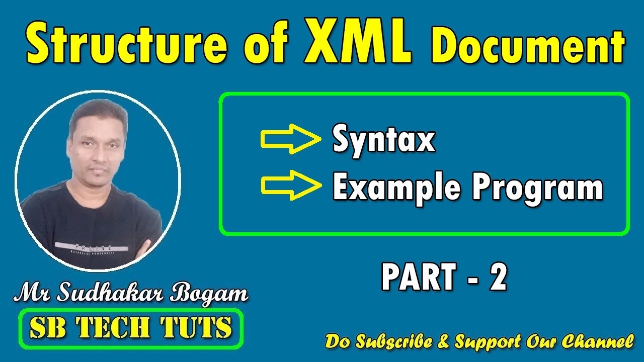 Structure of XML Document | XML | PART - 2 | Telugu