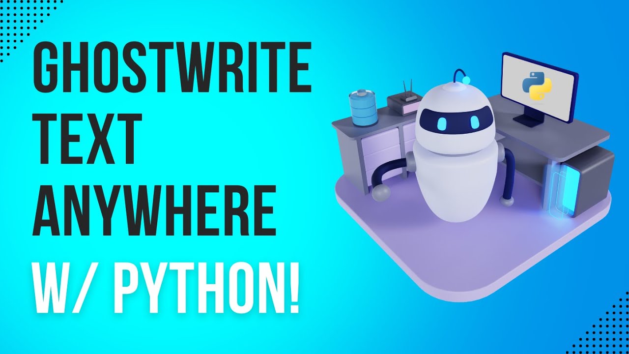 Use Python to ghostwrite/simulate typing any text in any application for as long as you want