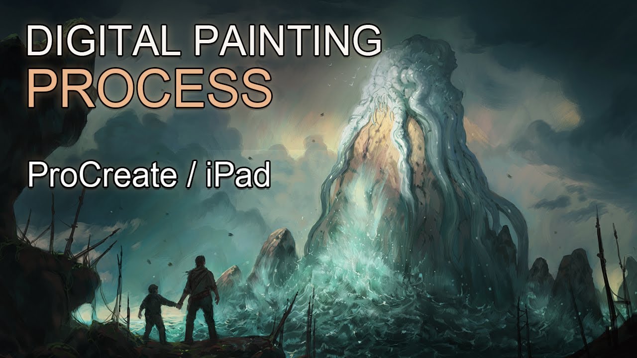 ProCreate Digital Painting - Sightings - Time-Lapse