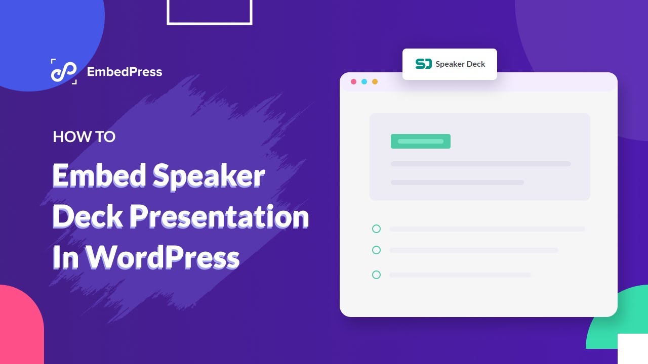 How to Embed Speaker Deck Presentation In WordPress