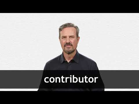 CONTRIBUTOR definition and meaning | Collins English Dictionary