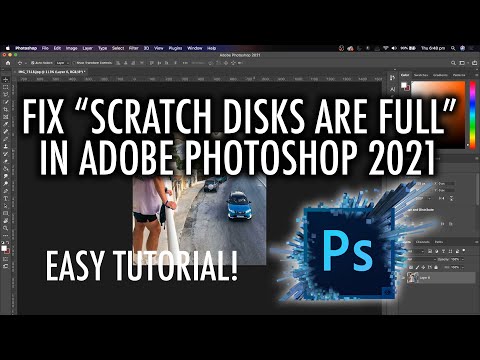 How To Fix "Scratch Disks are Full" in Adobe Photoshop cc 2021! *Easy Tutorial