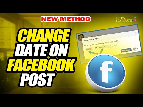 How to change date on facebook post