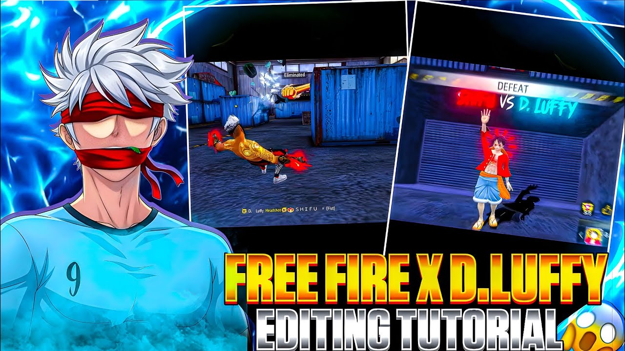VIRAL 🪽 FREE FIRE X D.LUFFY @shifu_ff 🤯 editing tutorial | shifu FF editing tutorial