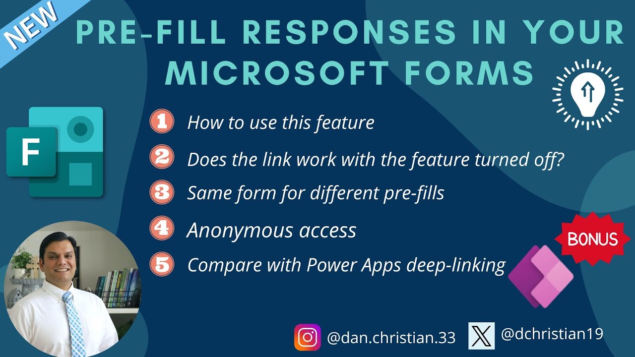 Boost Efficiency with Pre-Fill Responses in MS Forms