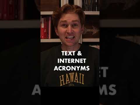 Acronyms you NEED to Know in English #shorts