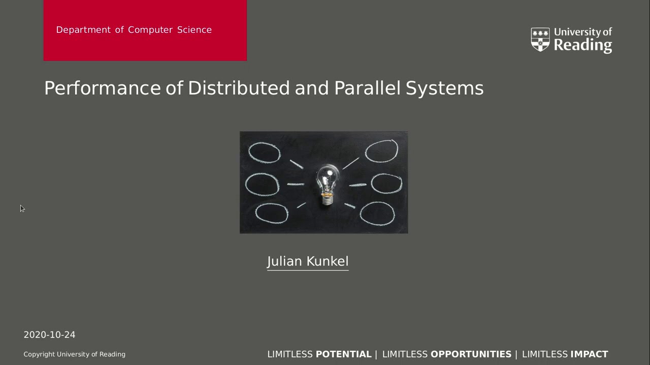 Week 5-1 Intro to Performance Analysis of Distributed and Parallel Systems