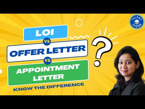 What is LOI, Offer or Appointment Letter | Know the difference #hr #salary #job #offer #letter