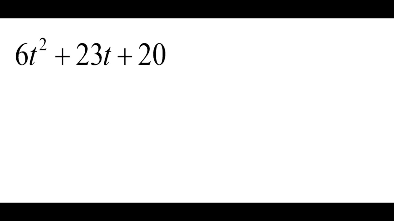Factoring Quadratic Trinomials (Using AC Method) Lesson 4