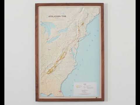 3D Raised Map of the Appalachian Trail