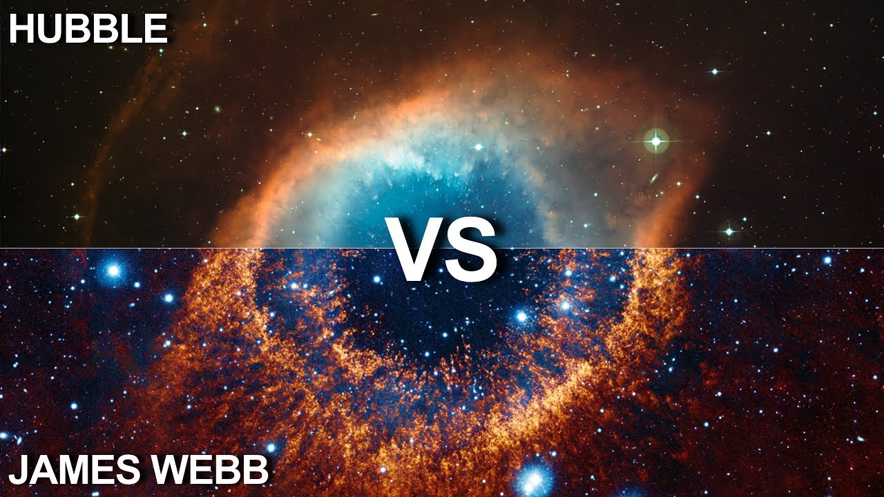 James Webb Telescope vs Hubble Telescope Images Comparison