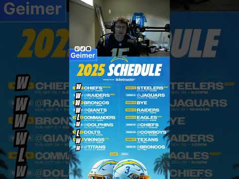 2025 Los Angeles Chargers Record Prediction